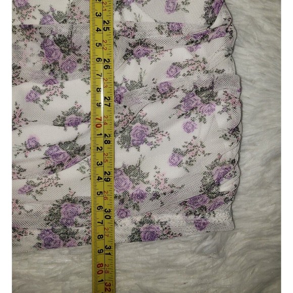 Emprada | Dresses | Nwt Emprada Sz S Mini Dress White Purple Floral ...